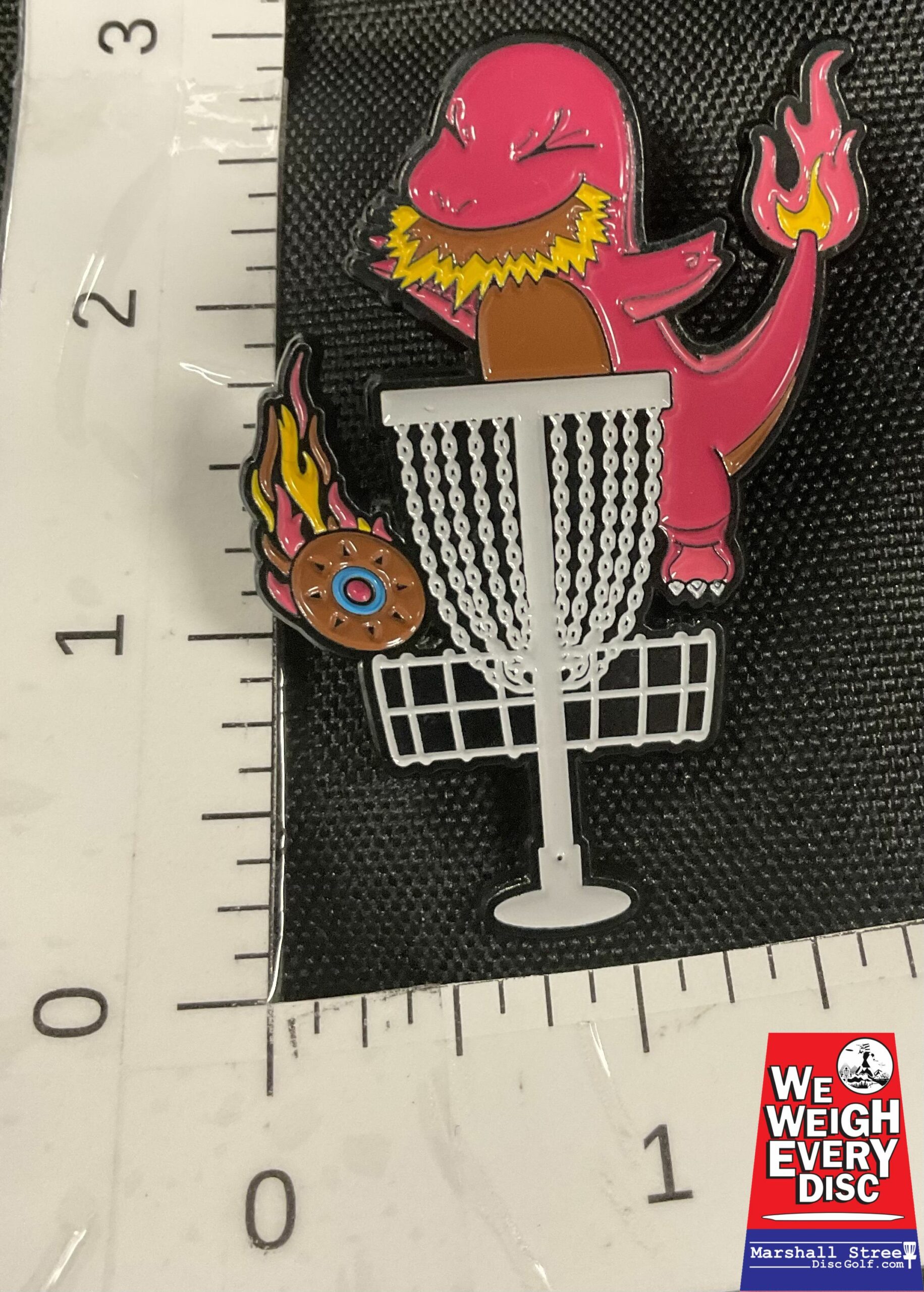 Pink Charmander, Disc Golf Pins by Festi Daze • Marshall Street Disc Golf