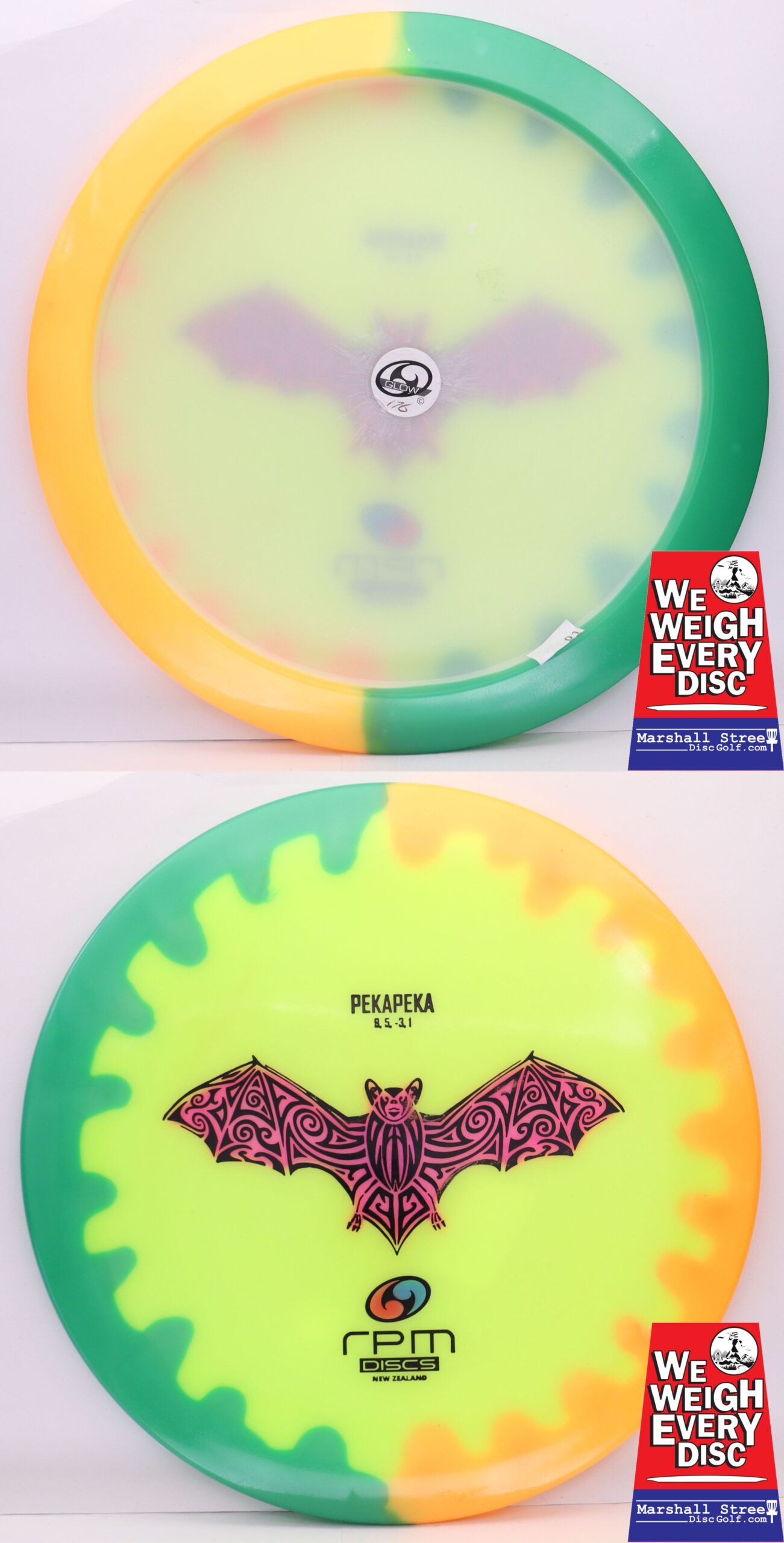 Glow Pekapeka - CM Dyes 01 • Marshall Street Disc Golf