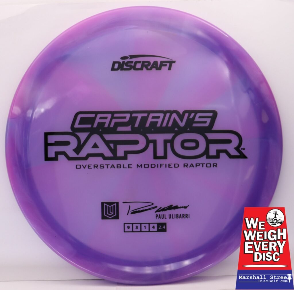 Z Swirl Captain's Raptor, Paul Ulibarri 2025 • Marshall Street Disc Golf