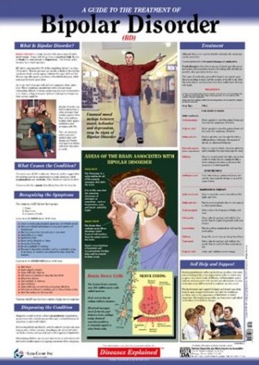 Matthews MUSC Bookstore : Bipolar Disorder. 20X28 Laminated Chart.