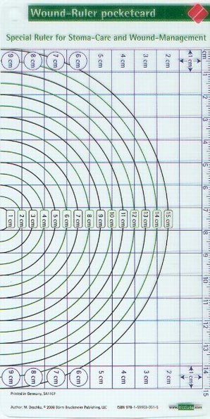 Campus Store : Wound Management Ruler Pocketcard: Special Ruler for ...