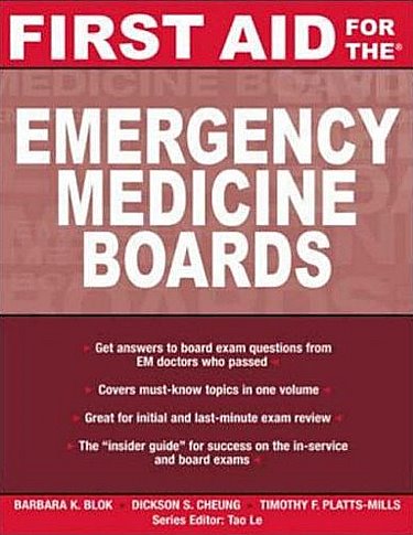 Matthews MUSC Bookstore : First Aid for the Emergency Medical Boards