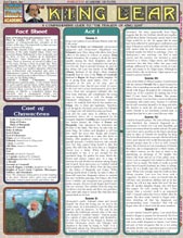 Matthews MUSC Bookstore : King Lear Laminated Reference Chart