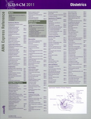 Matthews MUSC Bookstore : ICD-9-CM 2011 Express Reference Coding Card ...