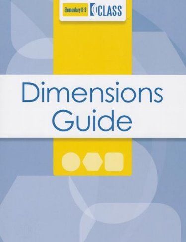 Campus Store : Classroom Assessment Scoring System (CLASS) Dimensions ...