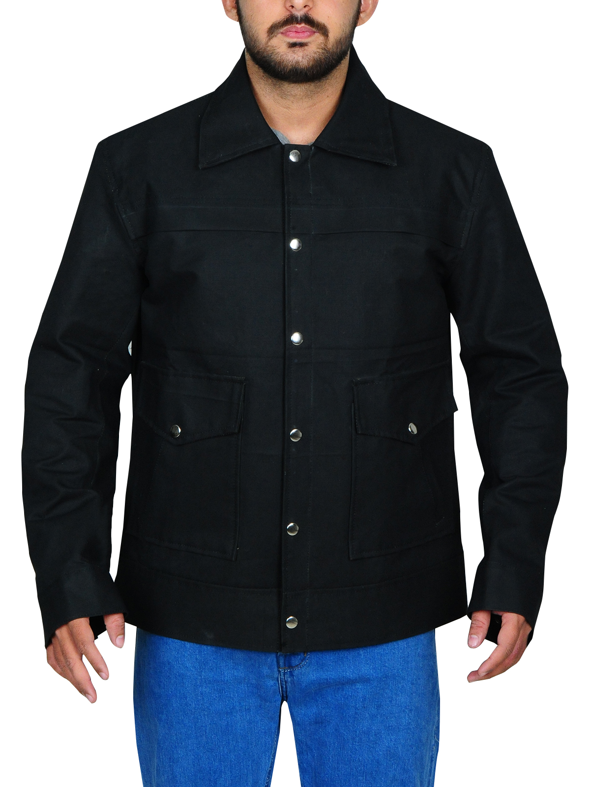 Stylish Black Cotton Jacket For Men | Men Jackets | MauveTree