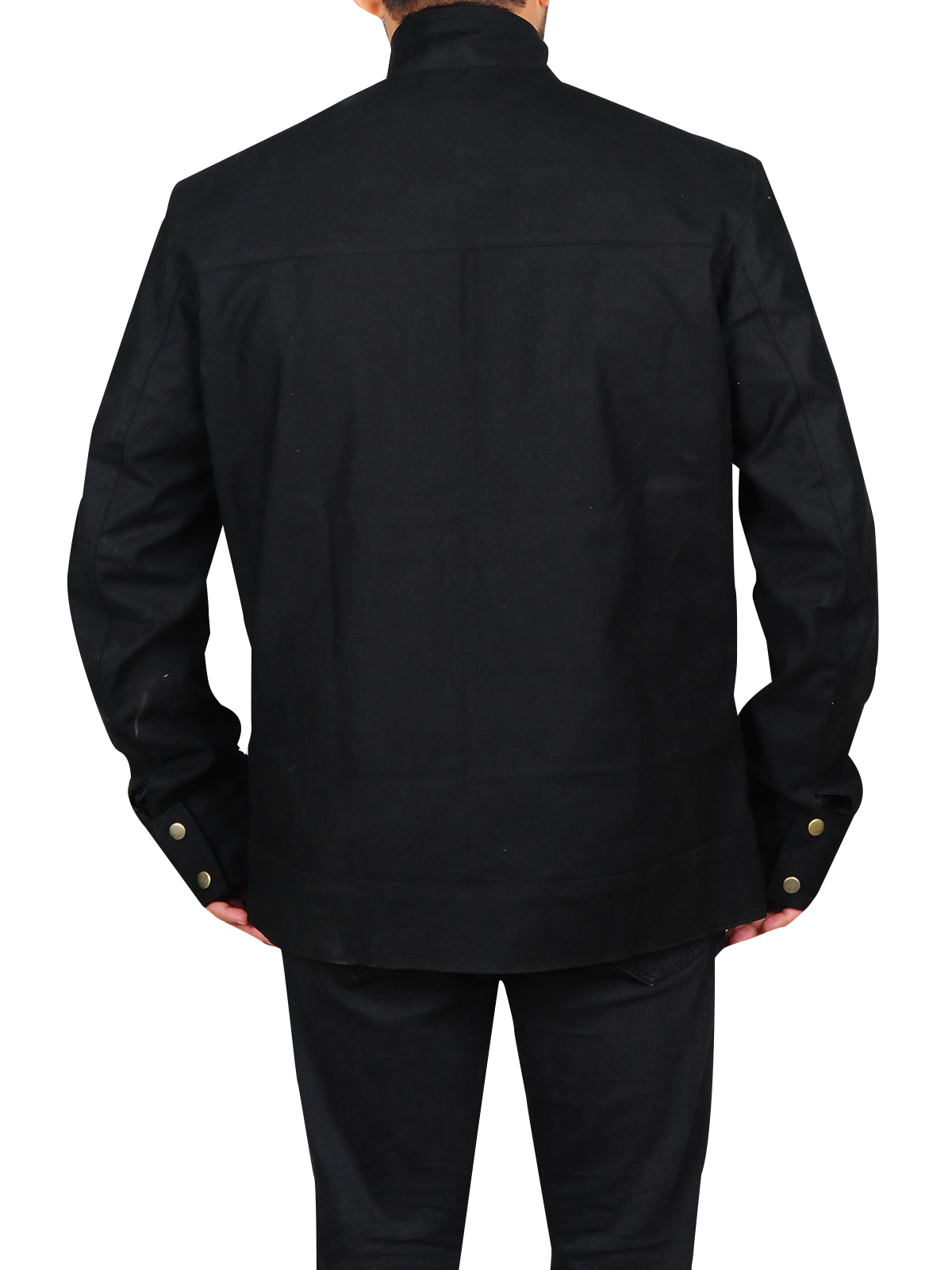 Dashing Pitch Black Cotton Jacket | Men Jacket | MauveTree
