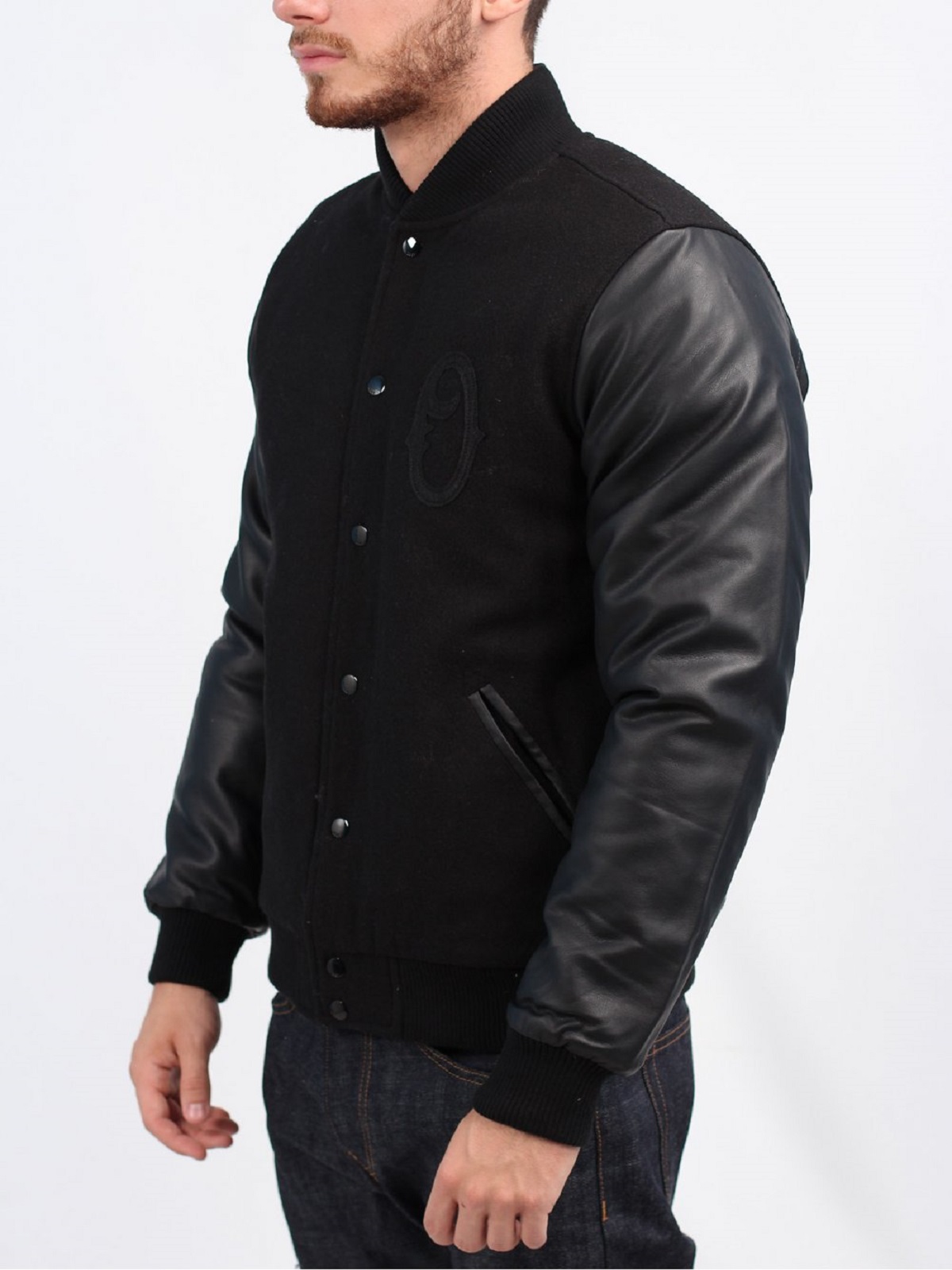 Full Black Varsity Jacket For Men | Men Jackets | MauveTree
