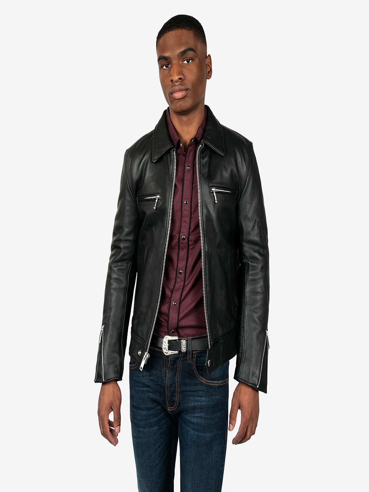 Men Black Detective Jacket | Men Jacket | MauveTree