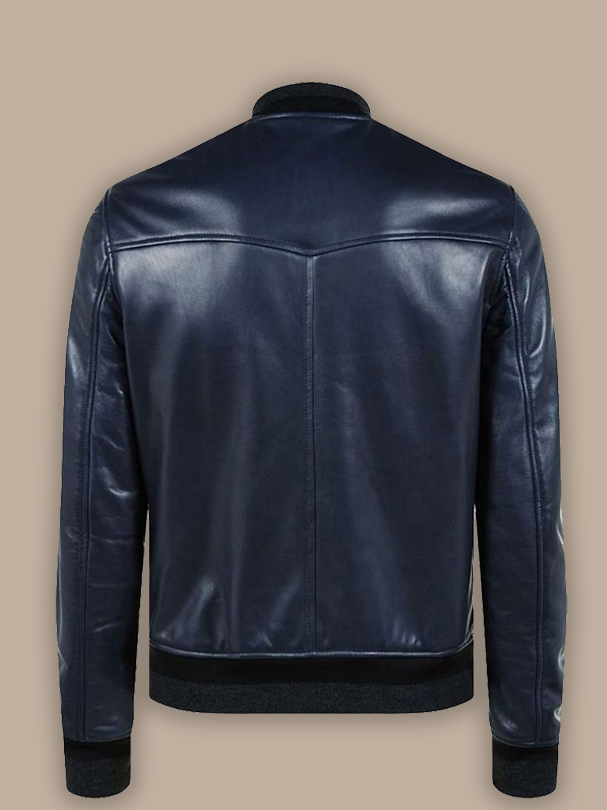 Men Navy Blue Bomber Jacket - Men Jacket - MauveTree
