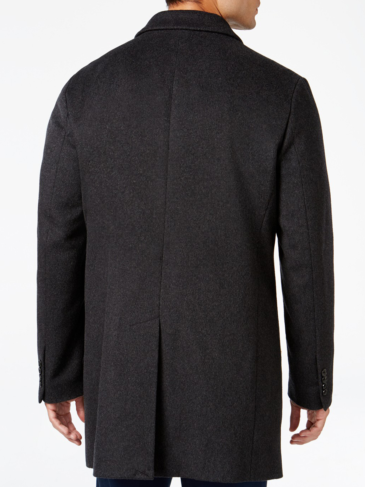 Men's Water Resistant Slim Fit Overcoat