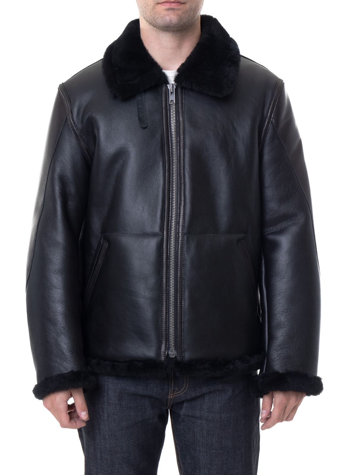 Men's Black Sheepskin B3 Jacket