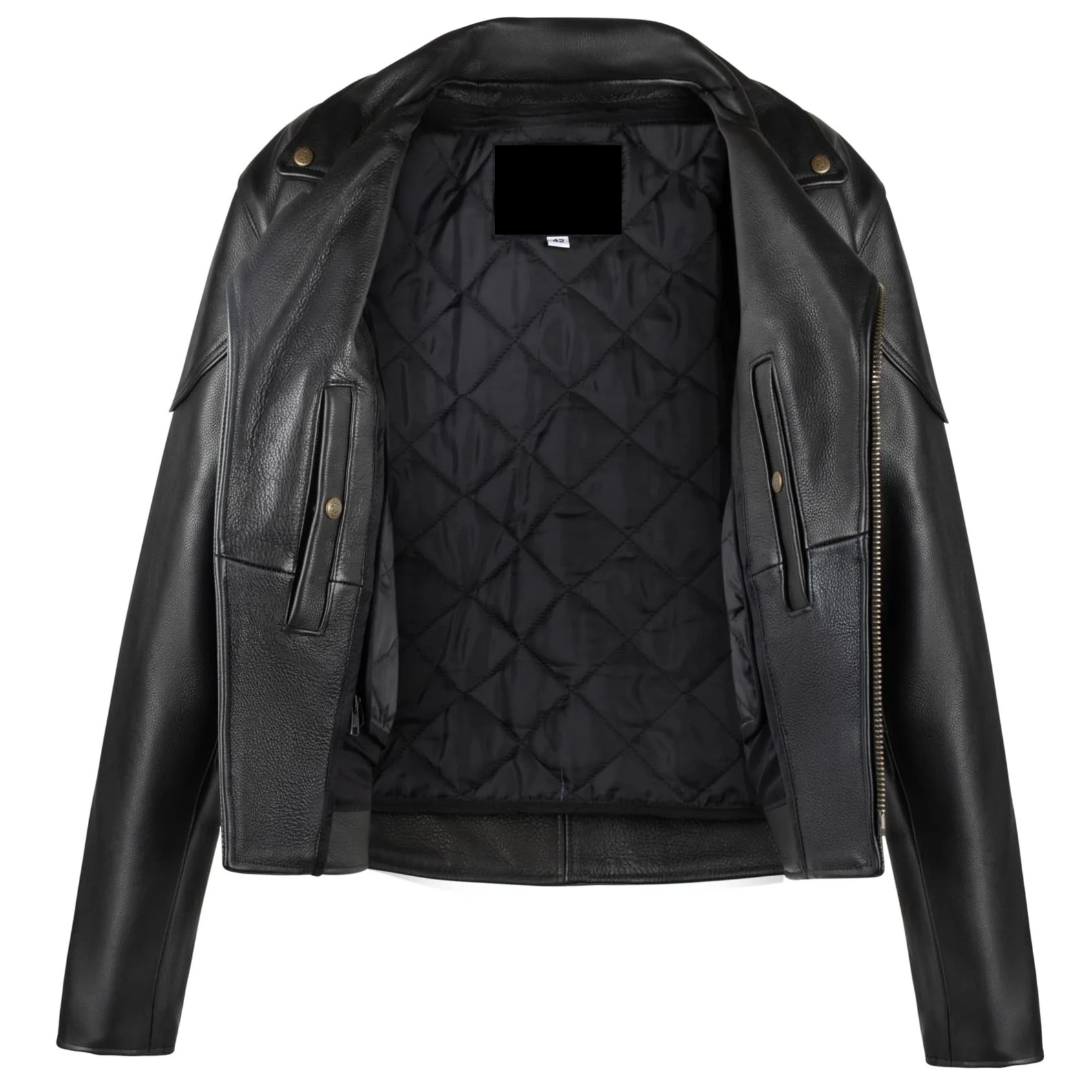 Legendary Black Motorcycle Jacket - Men Jacket - Mauve Tree