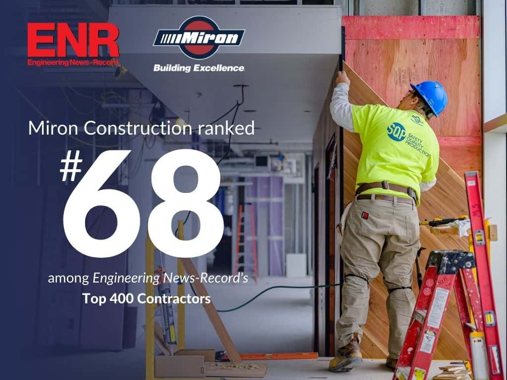 Miron Construction | Miron Construction Ranks 68th in ENR Top 400