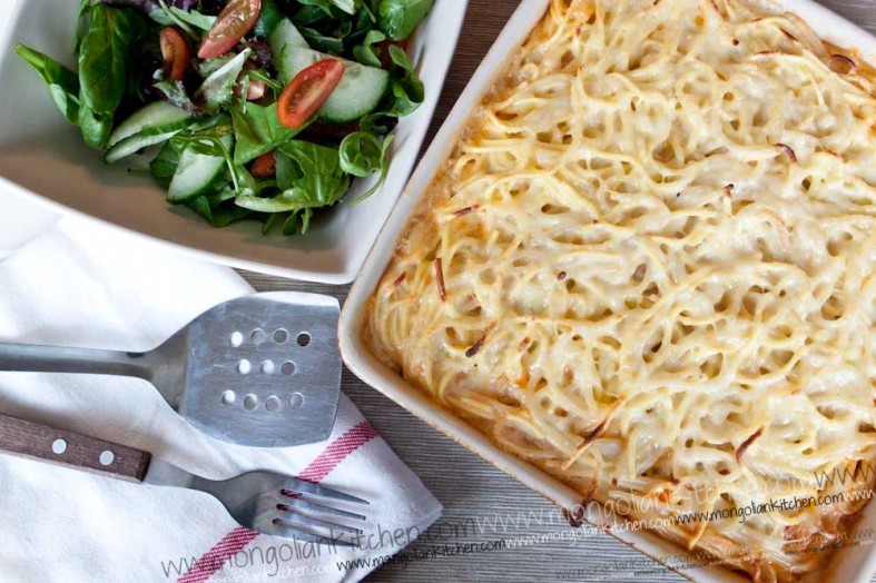 Pasta Bechamel bake (Pastitsio) Recipe | MongolianKitchen.com