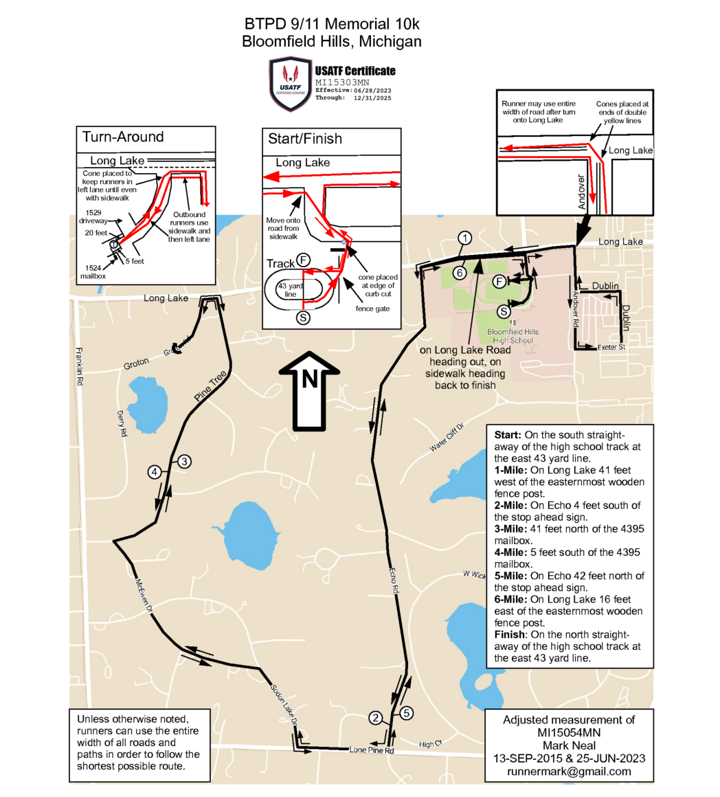 Course Maps | HonorGuard5k10k