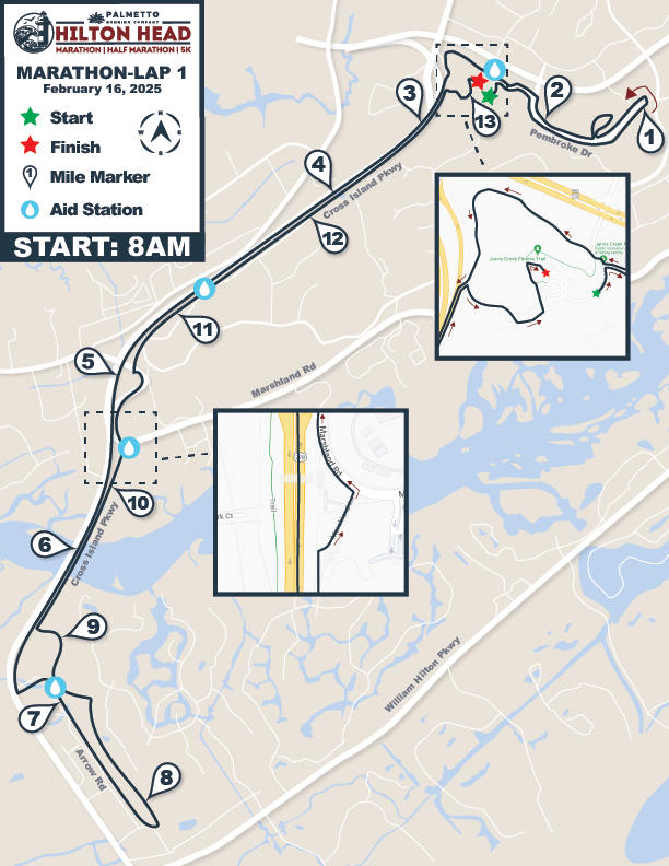 Palmetto Running Co. Hilton Head Island Marathon, Half Marathon & 5K ...