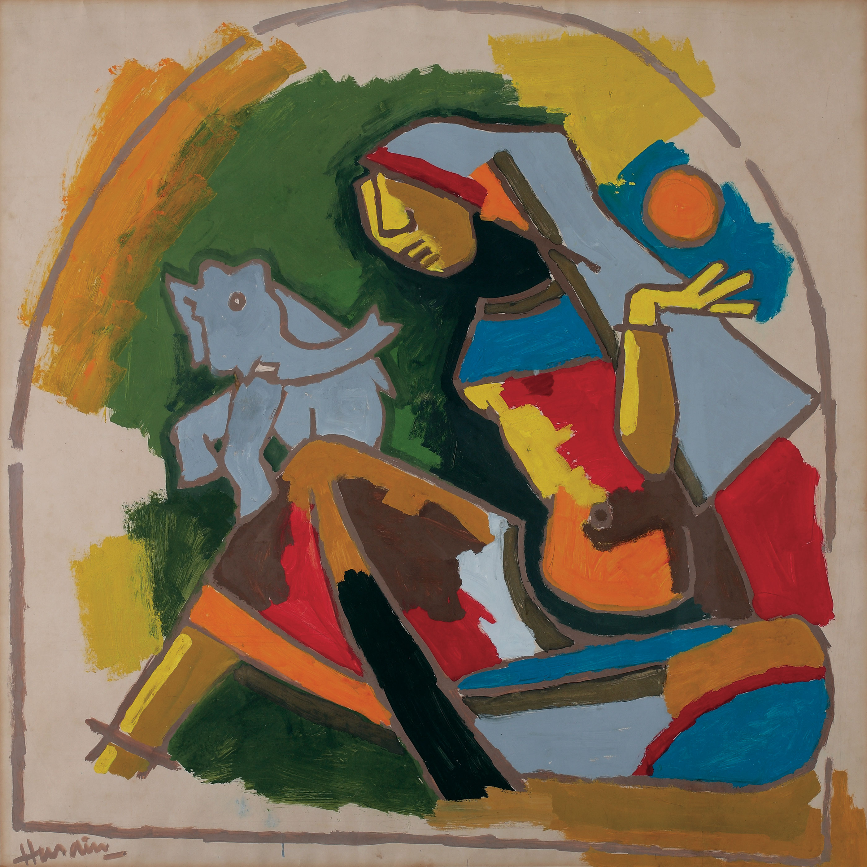 Winter Auction 2009 -Dec 9-10, 2009 -Lot 44 -M F Husain