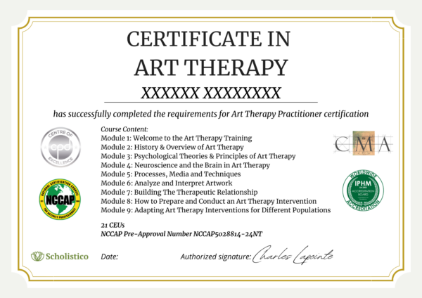 Art Therapy Practitioner Certification Course - Scholistico