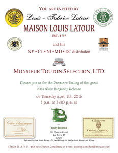 Monsieur Touton Selection, ltd. – Louis-Fabrice Latour hosts a 2014 ...