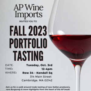 AP Wine Imports – Fall 2023 Boston Portfolio Tasting - SevenFifty
