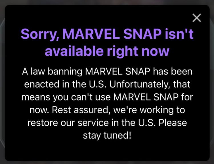 What Went Wrong - Marvel Snap’s Ban in the U.S. - snap.fan