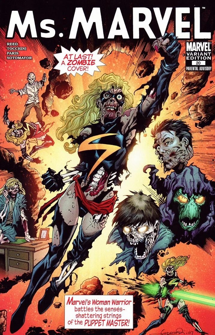 Zombie Captain Marvel - Card Preview - snap.fan