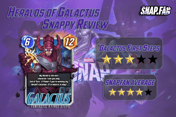 Snappy Review - Heralds of Galactus - snap.fan