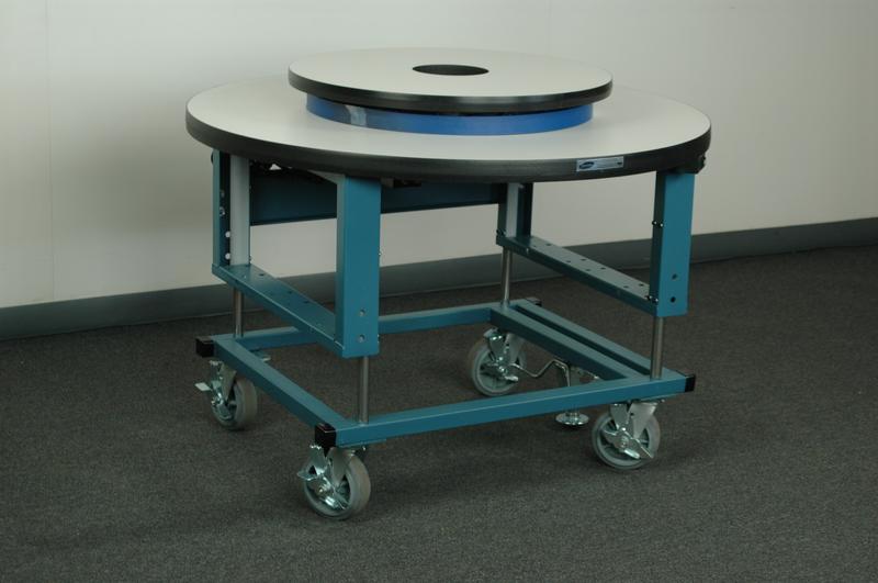 Stackbin -- Custom Projects -- Electric Adjustable Height Turn Table