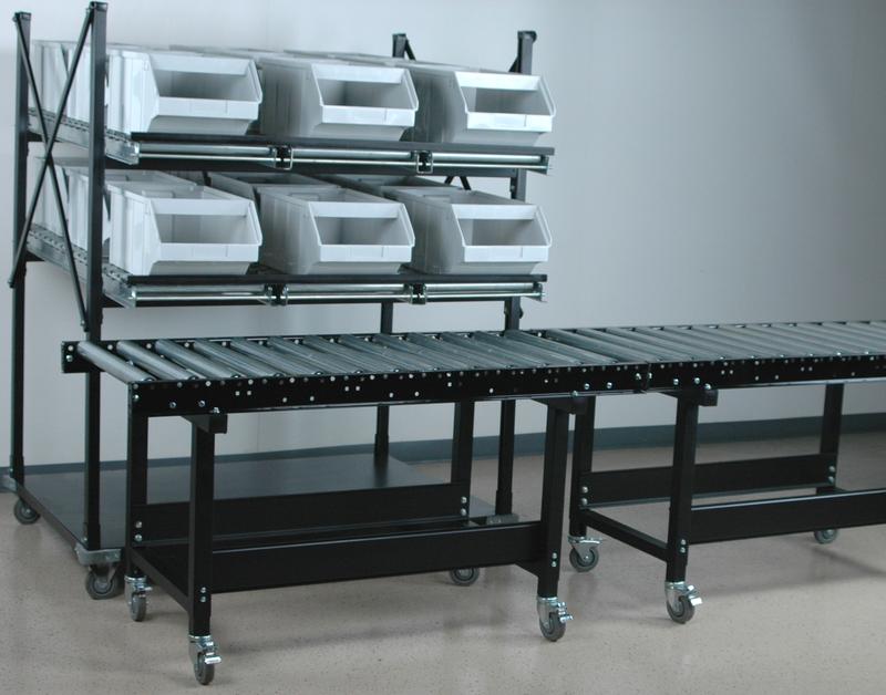 Stackbin -- Conveyor Units -- Flow Rack with Two Levels
