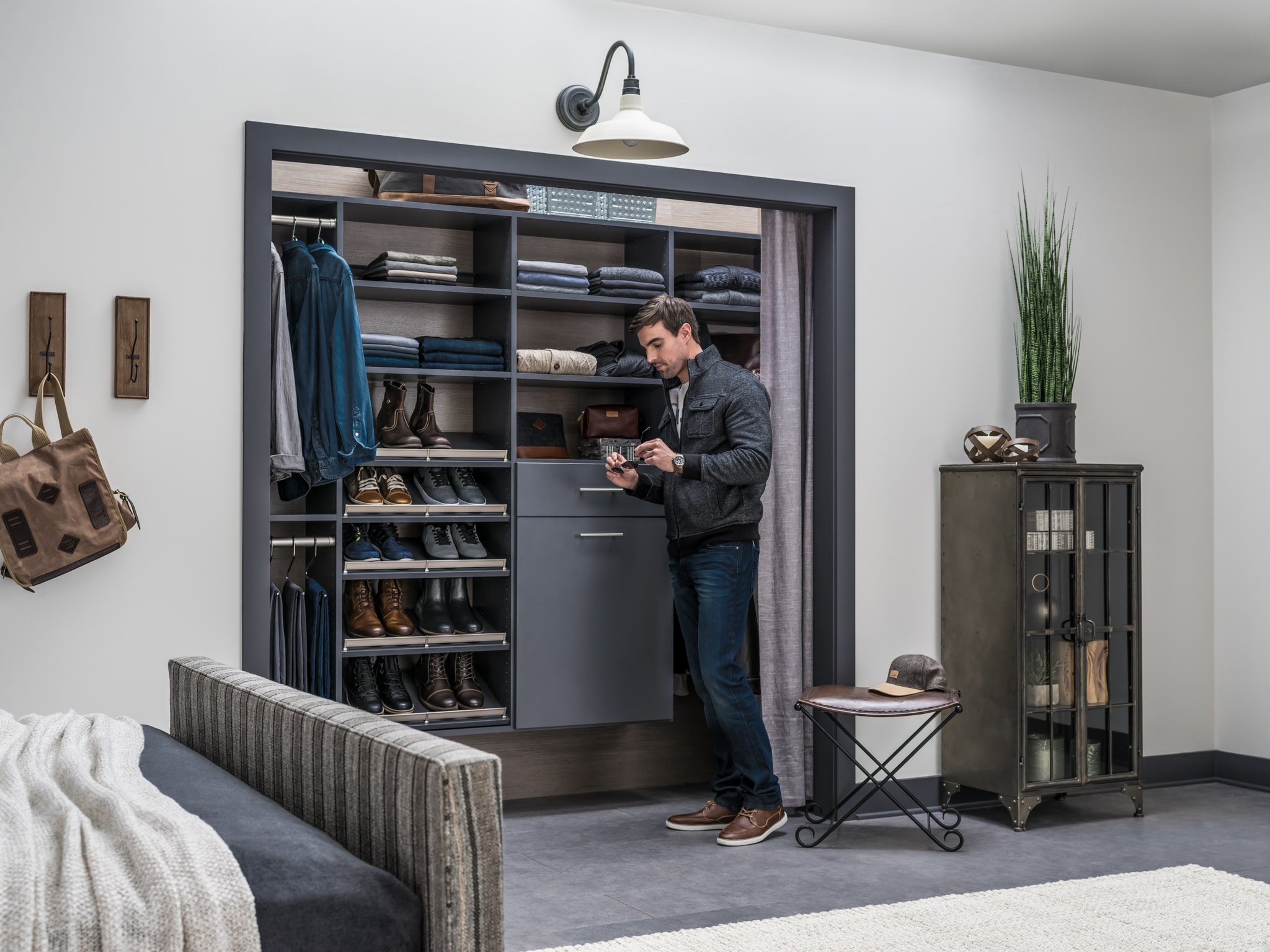 Slanted Shoe Shelves | EasyClosets