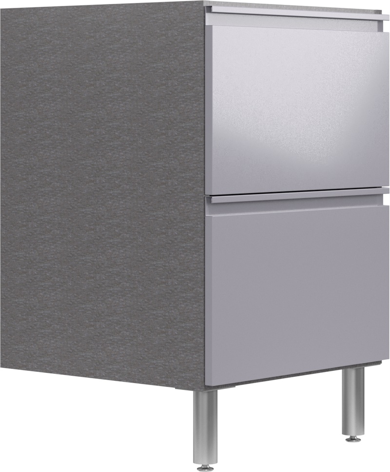 24" Deep x 24" Wide Base Cabinet with 2 Drawers | EasyGarage