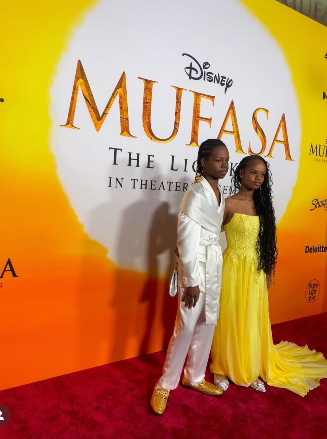 Braelyn and Brielle Rankins on "Mufasa: the Lion King"