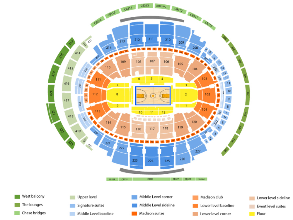 Madison Square Garden Seating Plan New York Knicks Seating Chart Madison Square Garden Seating Plan New York Knicks Seating Chart