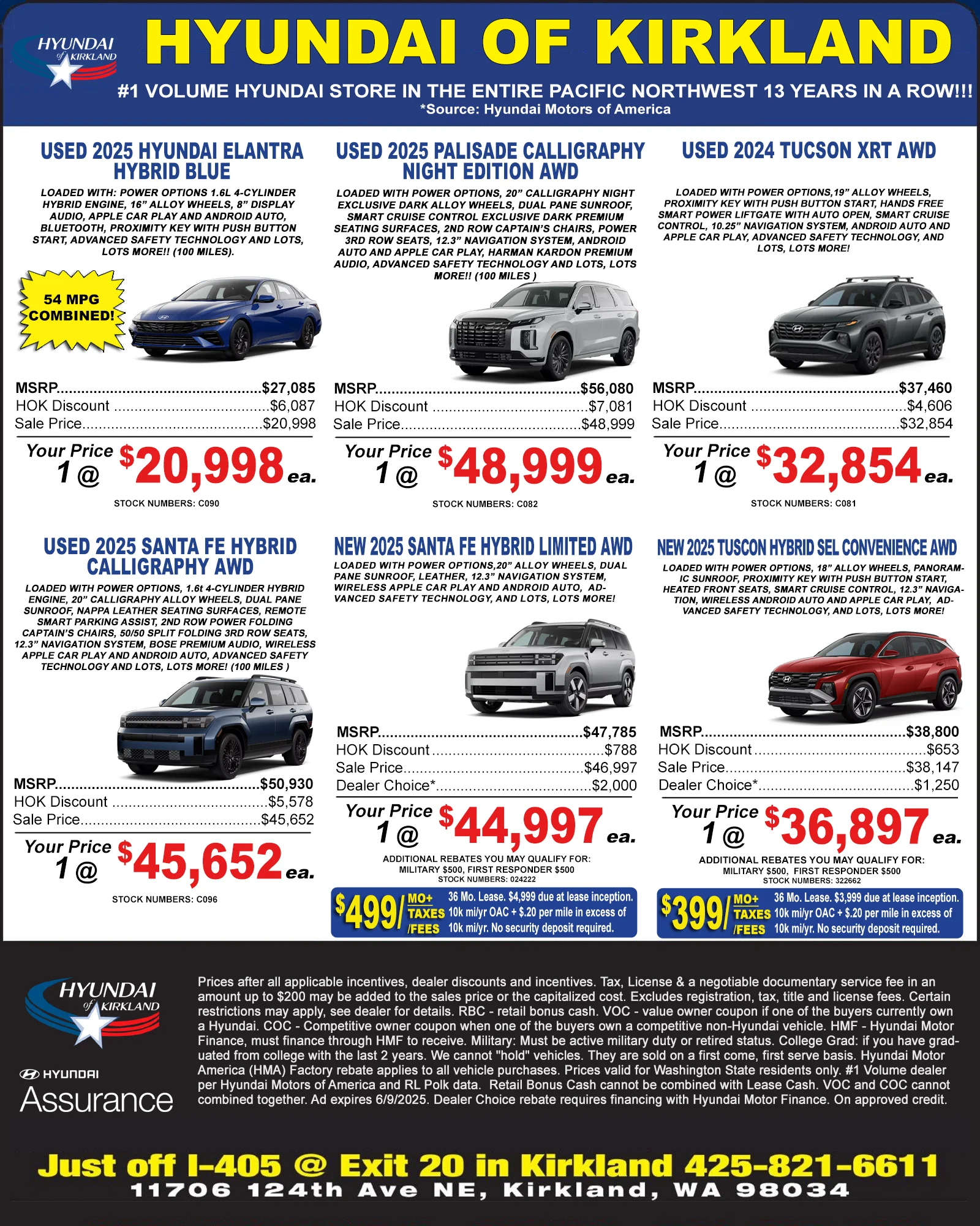 New Hyundai Specials Near Seattle, WA | Hyundai of Kirkland | Hyundai ...