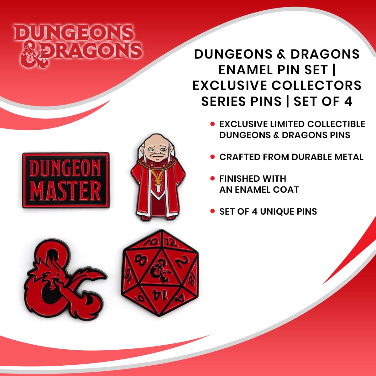 Dungeons & Dragons Enamel Pin Set | Exclusive Collectors Series Pins ...