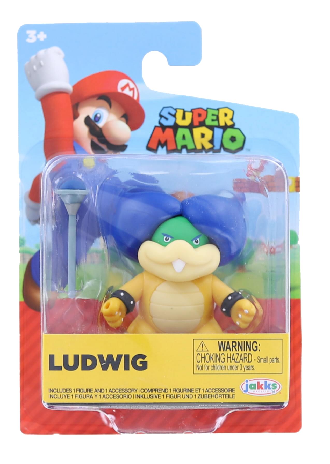 Jakks Pacific Super Mario World of Nintendo 2.5 Inch Figure | Ludwig Von Koopa