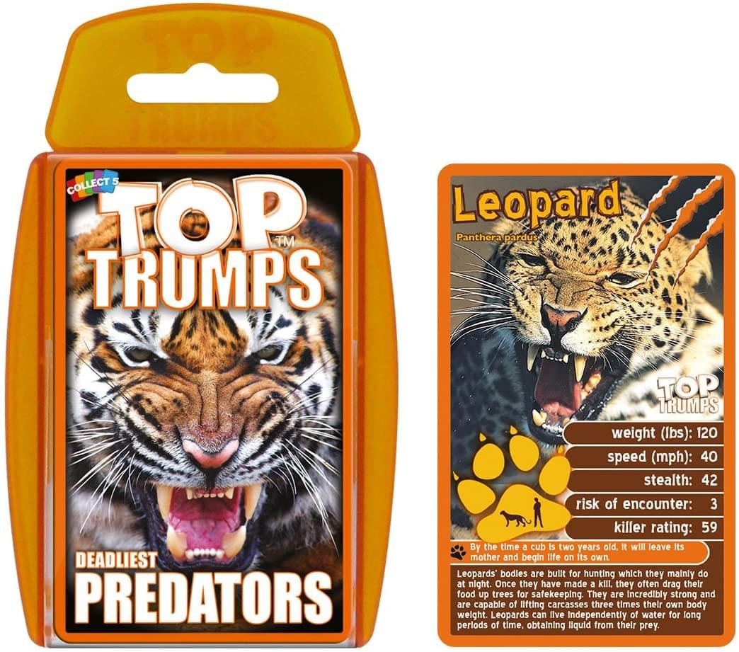 Wildlife Top Trumps Card Game Bundle | Bugs | Predators | North ...