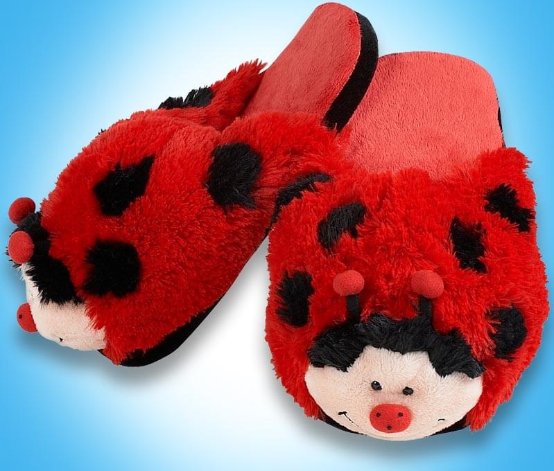 My Pillow Pets Ladybug Slippers Medium 813461011580 | eBay