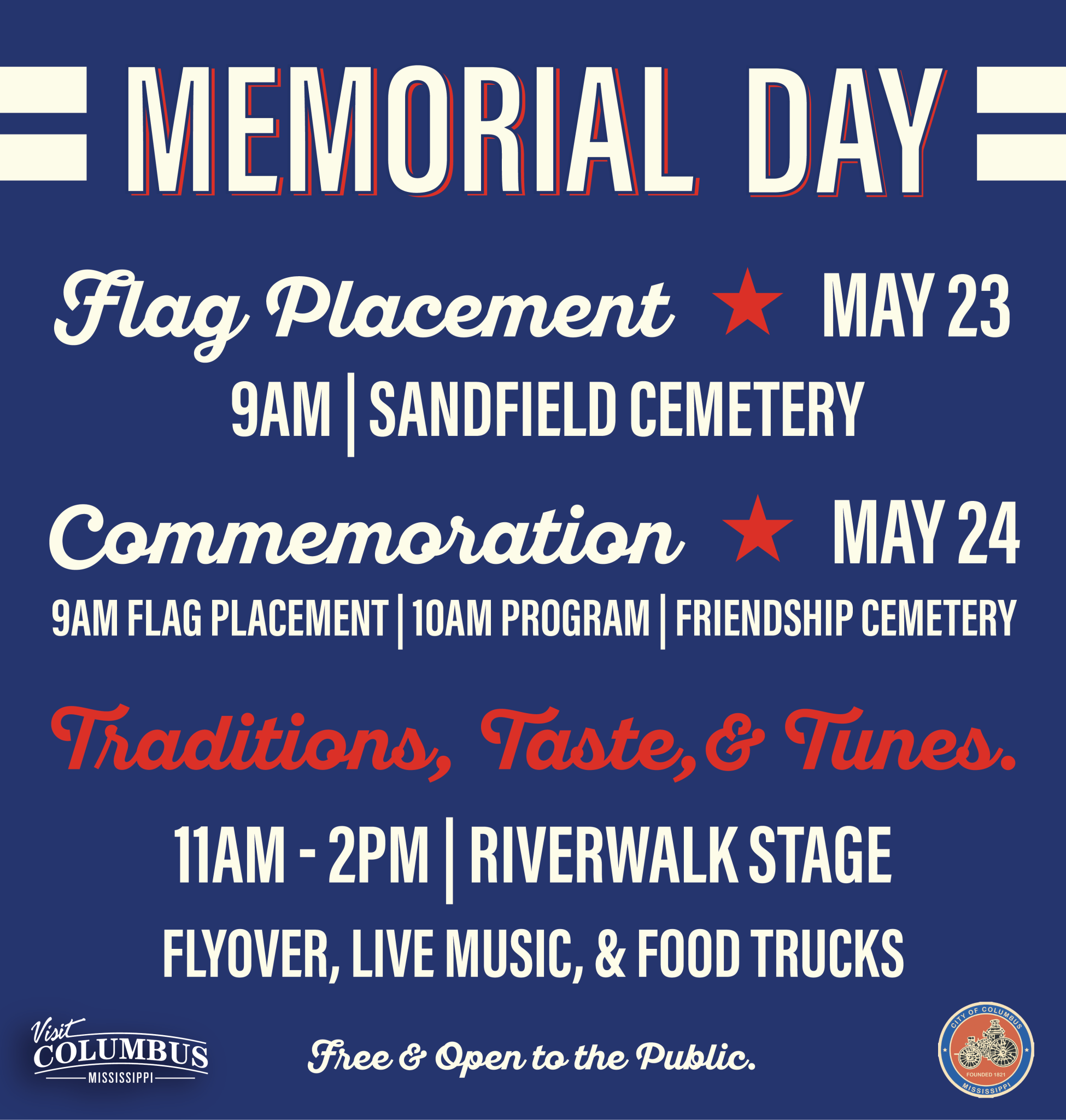 Memorial Day event - Columbus MS