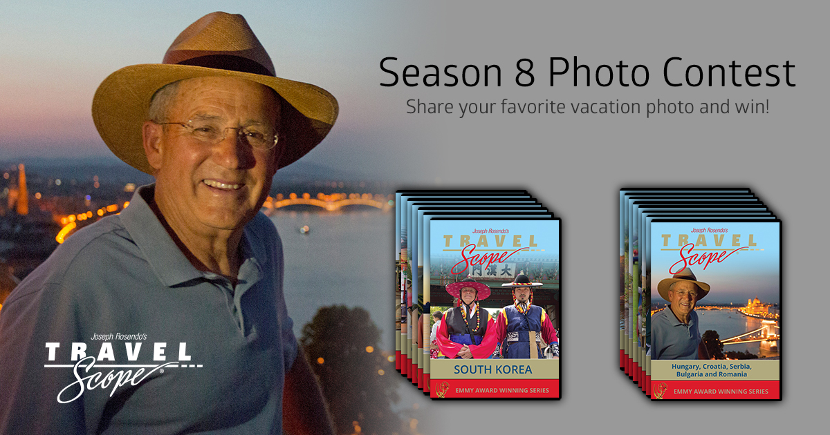 Win a season 8 DVD set of Joseph Rosendo's Travelscope!