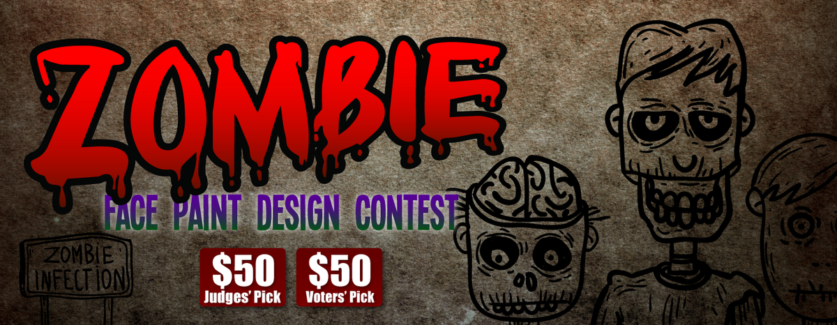 201610 Zombie Face Paint Design Contest