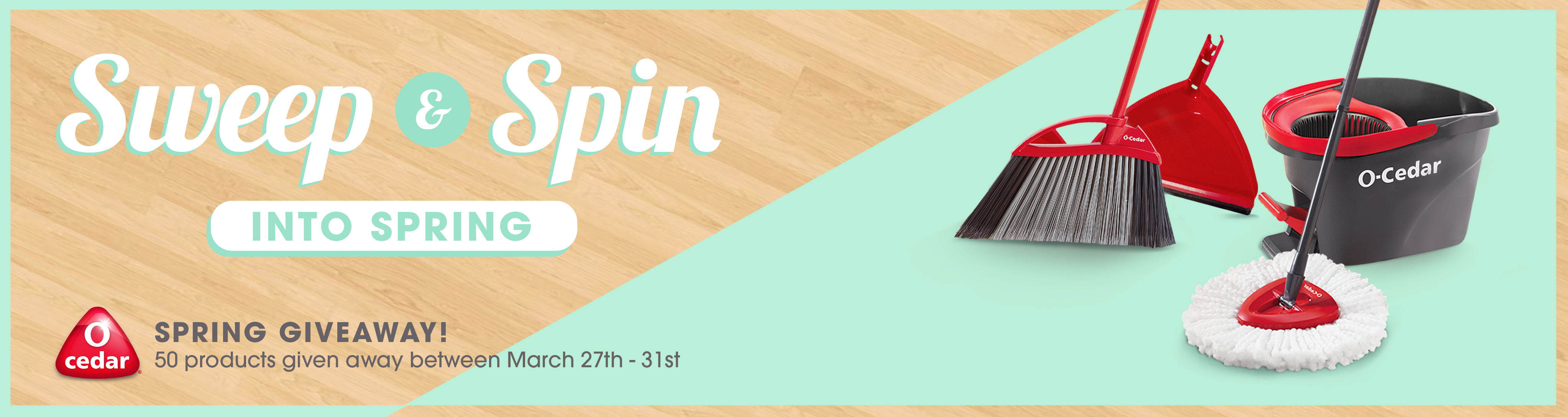 Sweep & Spin Into Spring Giveaway from O-Cedar