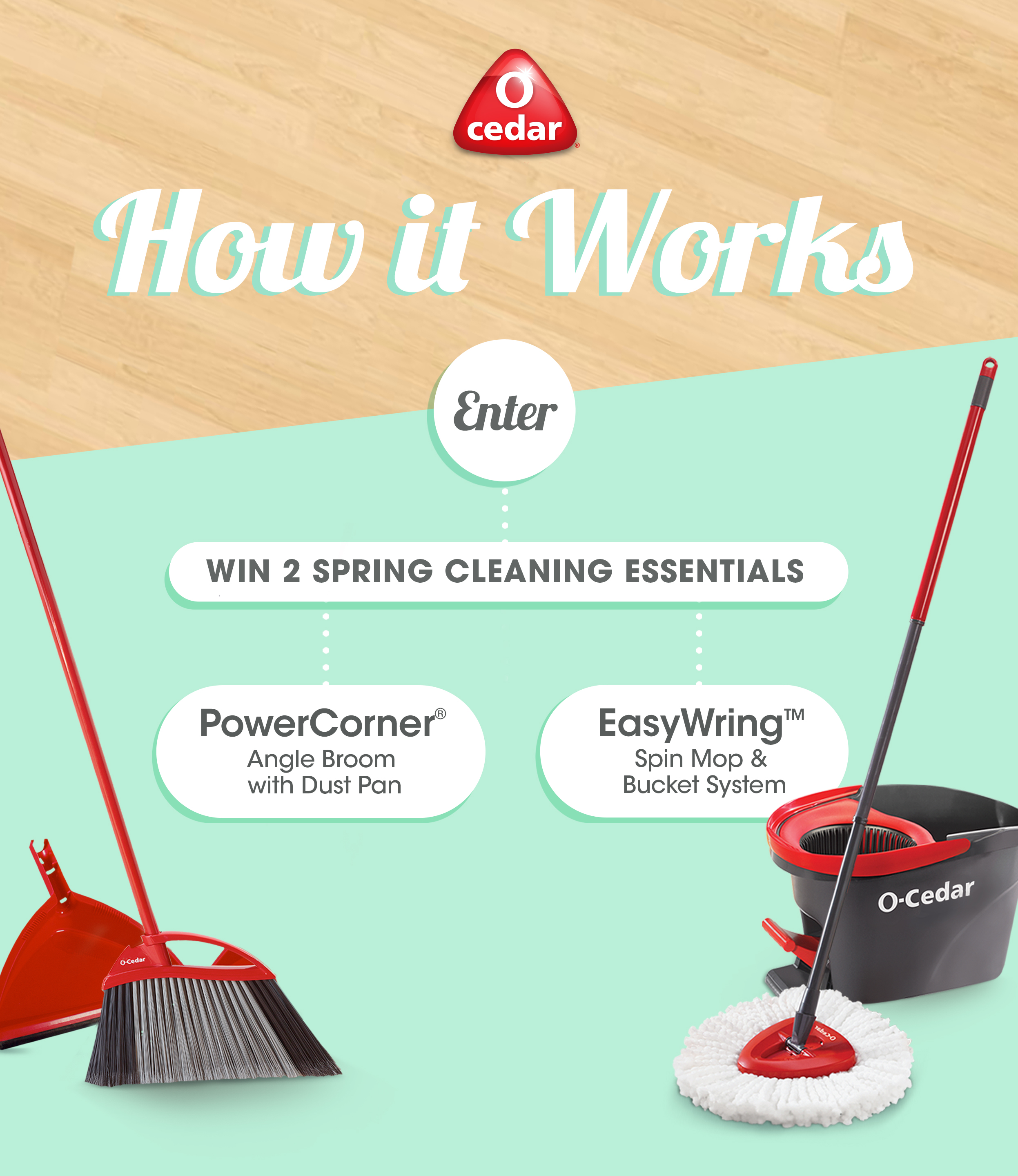 Sweep & Spin Into Spring Giveaway from O-Cedar