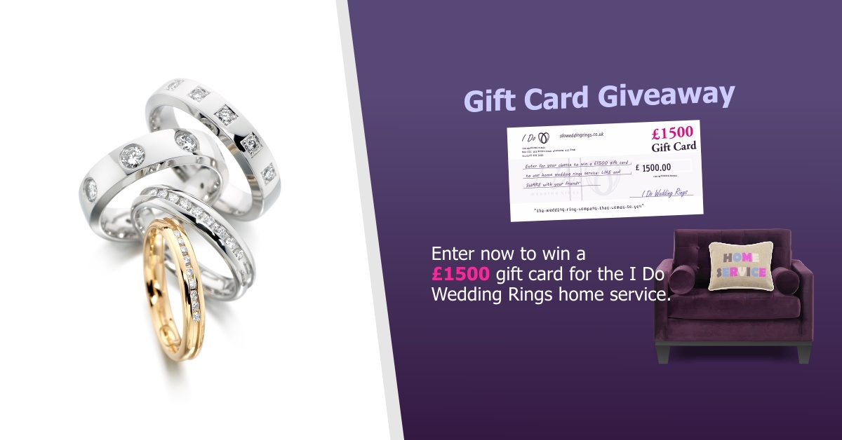 WIN a £1500 wedding rings gift card