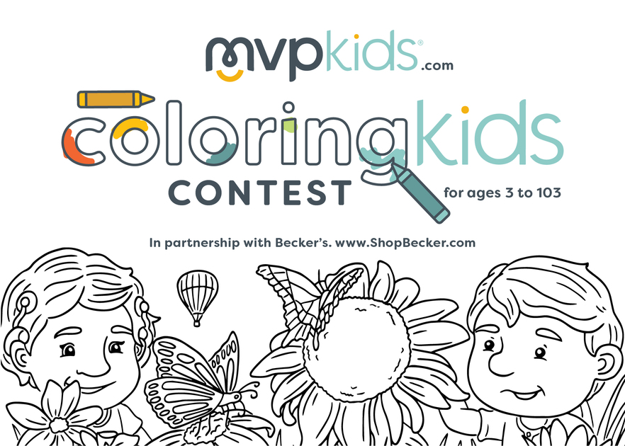 MVP Kids®️ Presents Coloring Kids Contest for ages 3 to 103!