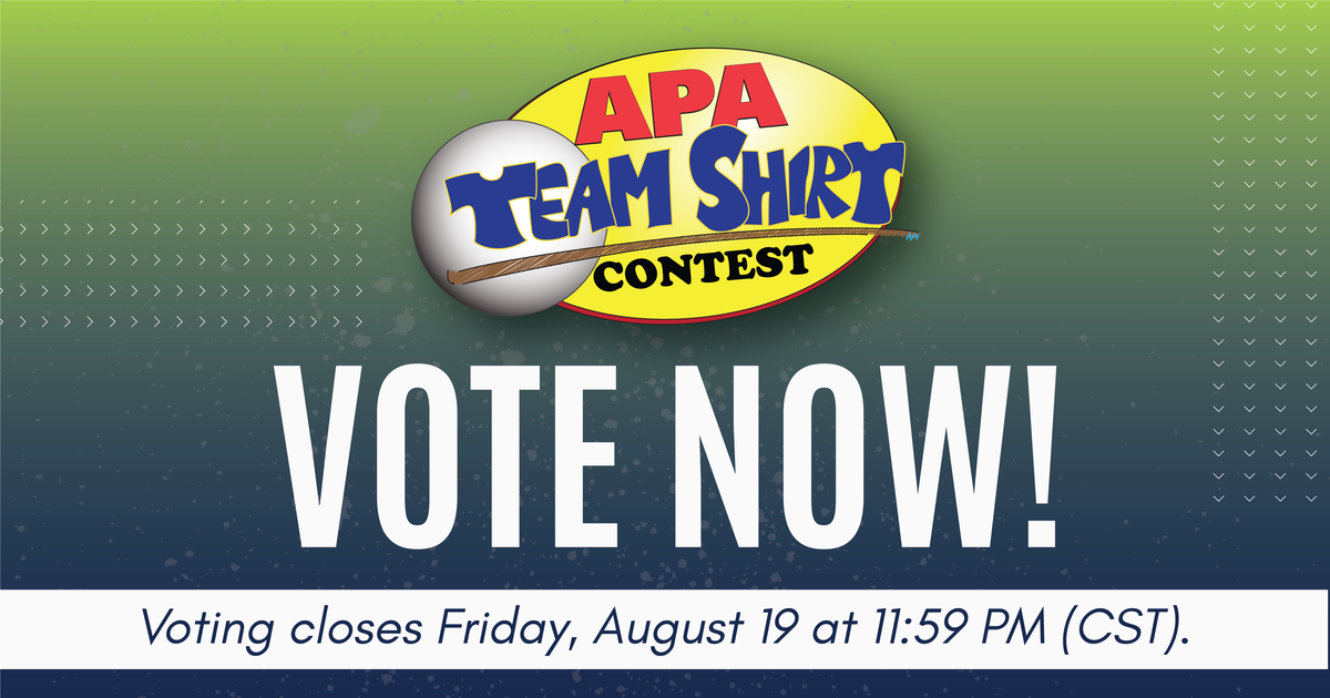 2022 APA Team Shirt Contest | American Poolplayers Association