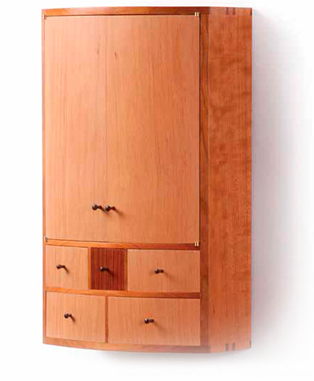 Bowfront Wall Cabinet | Woodworking Project | Woodsmith Plans