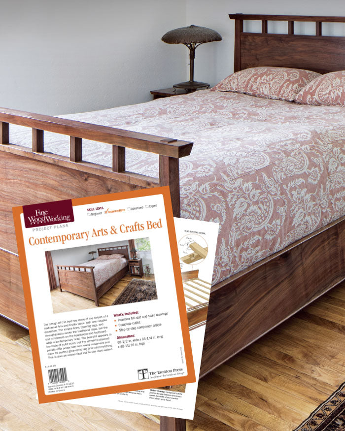Contemporary Arts and Crafts Bed | Woodworking Project | Woodsmith Plans