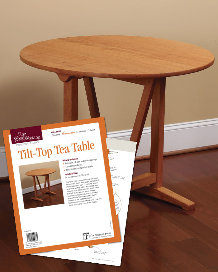Tilt-Top Tea Table | Woodworking Project | Woodsmith Plans